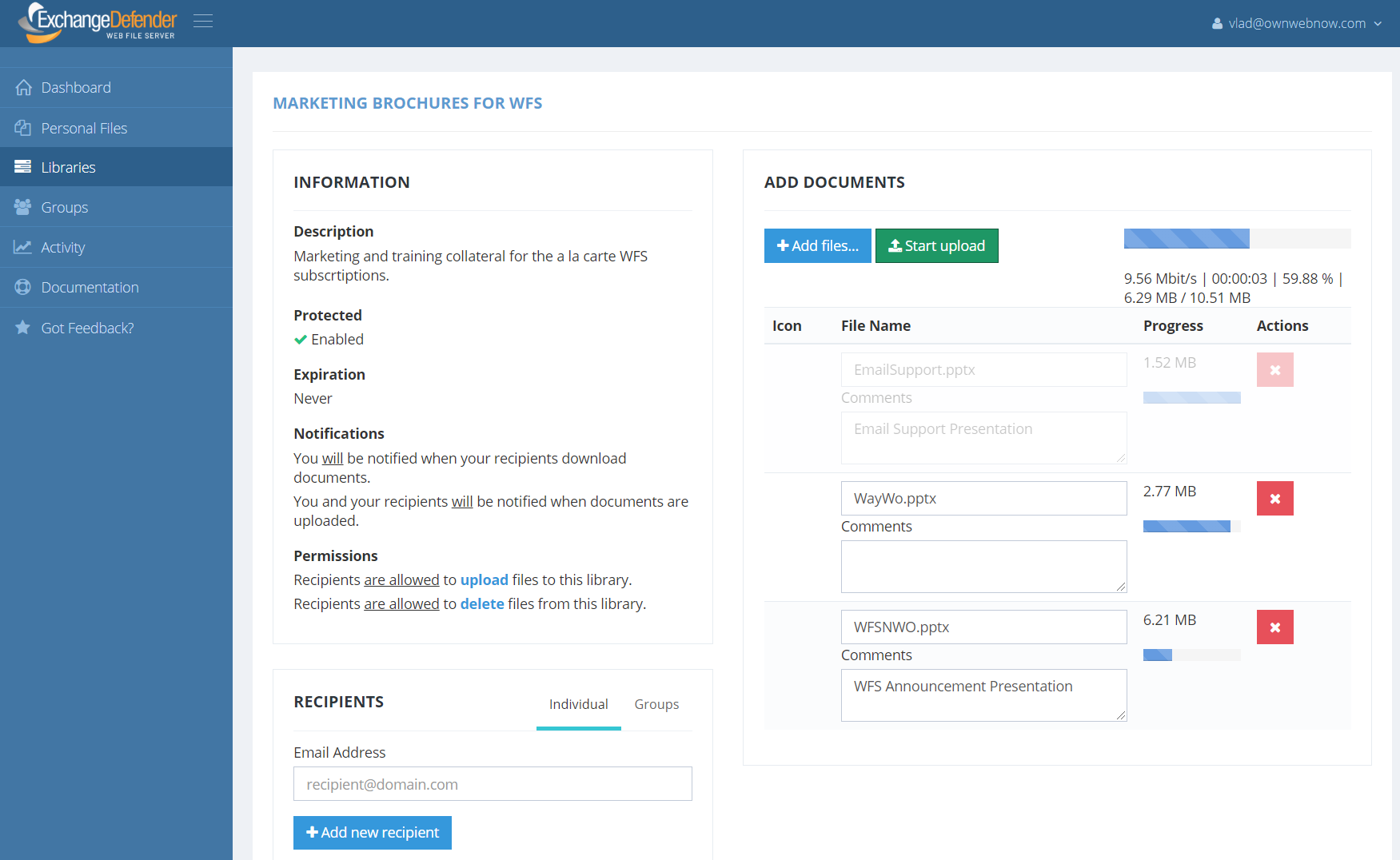 ExchangeDefender Web File Server gets even cooler - 5 new features ...