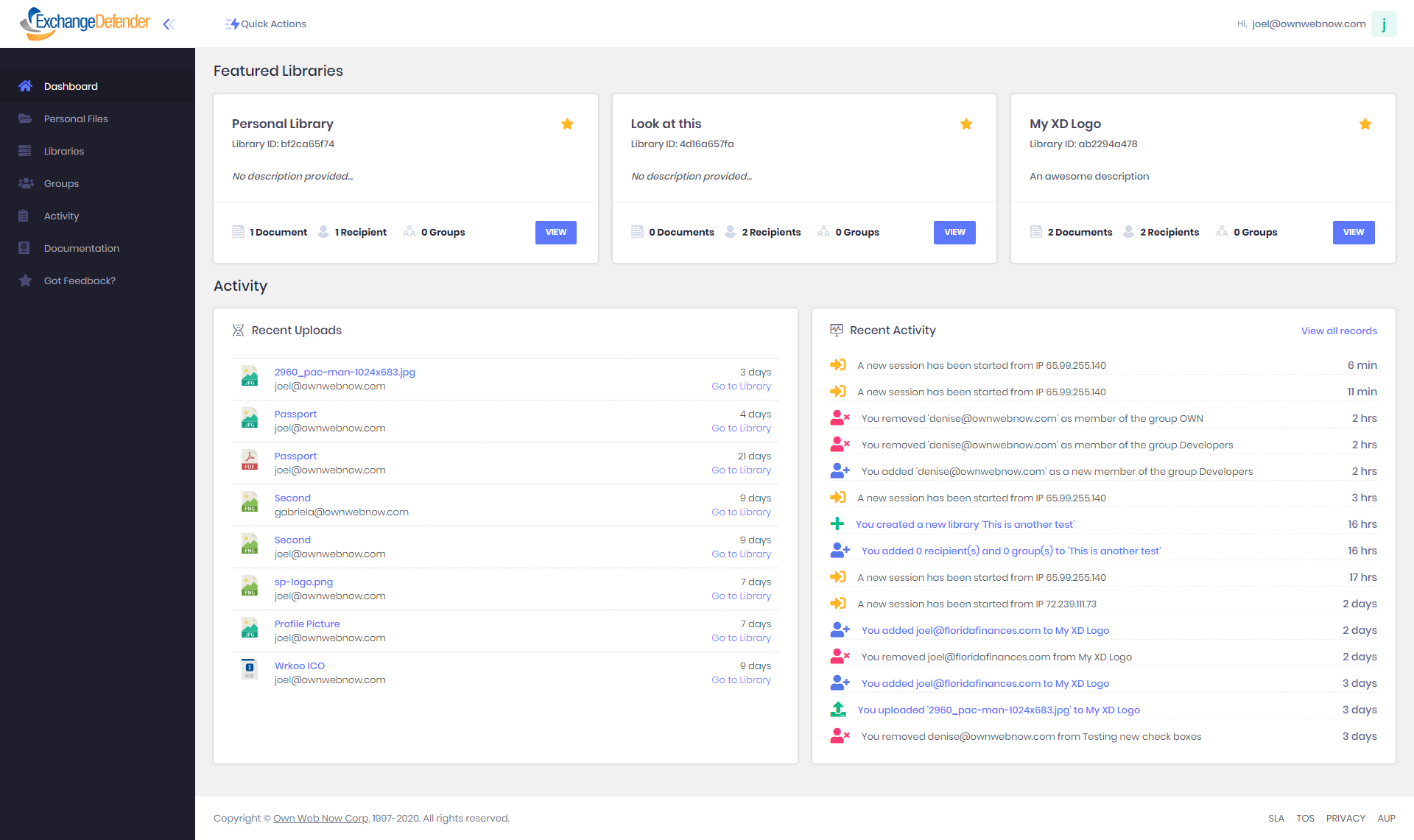 New Release: Web File Server UI [Quick Tour] | ExchangeDefender Blog