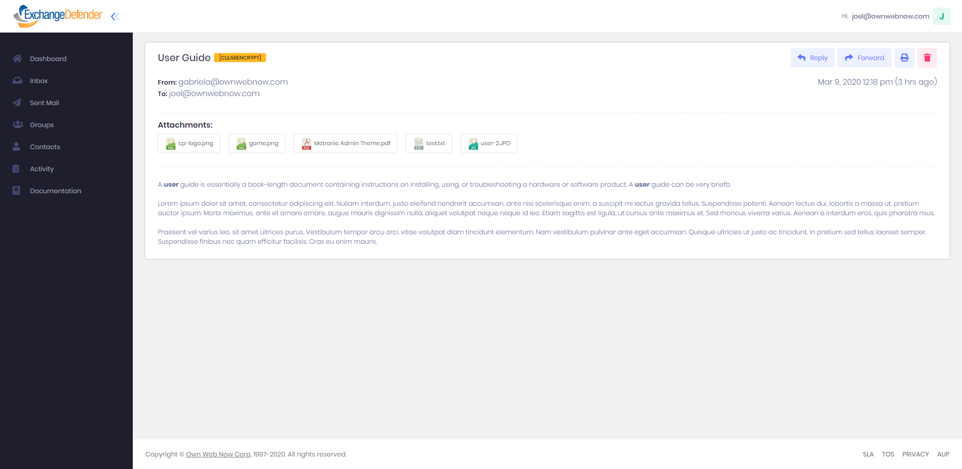 Brand New Corporate Encryption UI [Quick Tour] | ExchangeDefender Blog