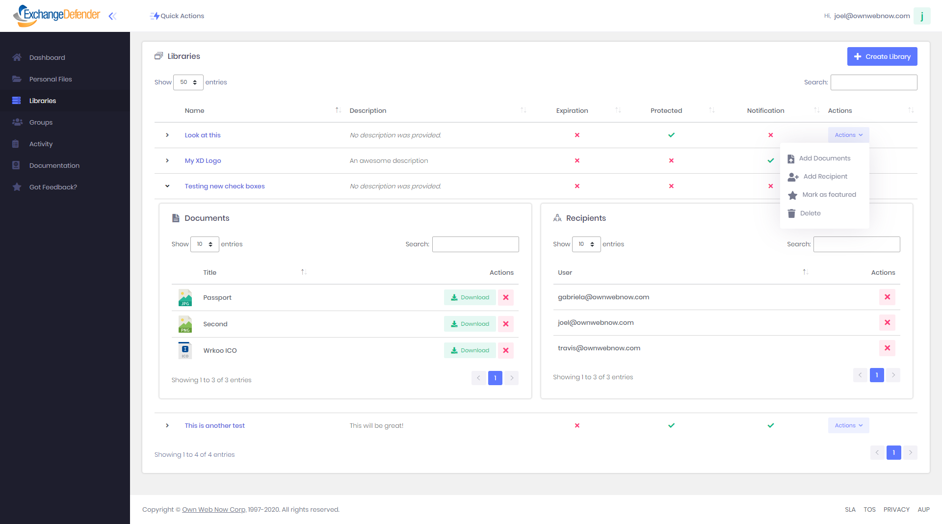 New Release: Web File Server UI [Quick Tour] | ExchangeDefender Blog