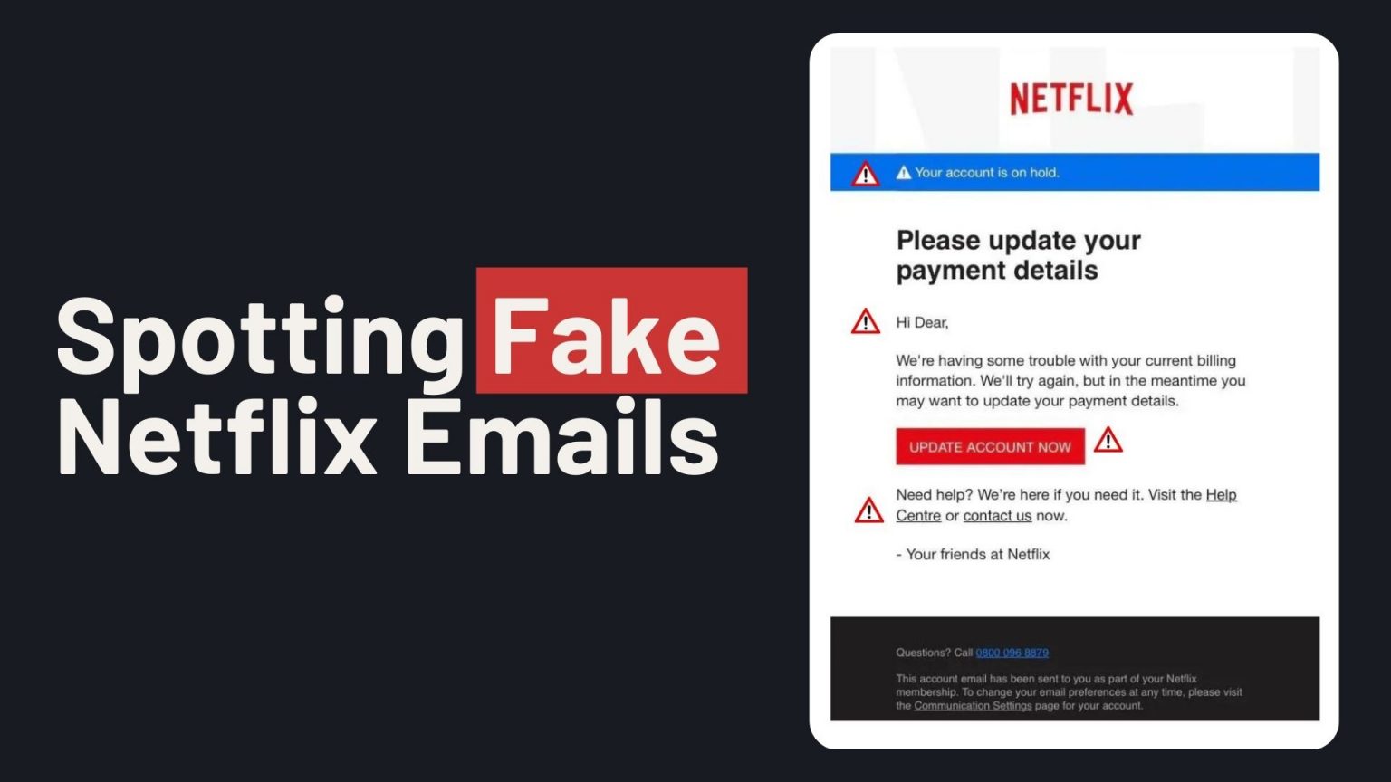 Avoid Netflix Payment Scams: Recognize Phishing Emails ...